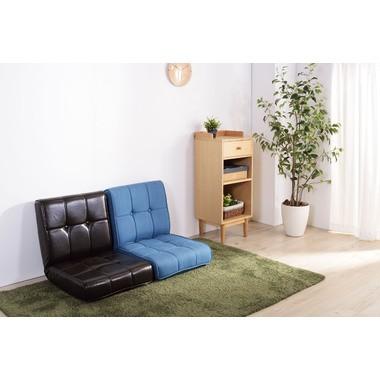 アメリカンテイストがオシャレなフロアチェア 一人掛け 座椅子 リクライニング デニム : treim - 通販 - Yahoo!ショッピング