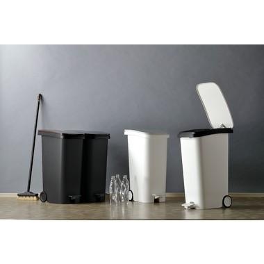 ゴミ箱 31リットル おしゃれ 分別 キッチン スリム キャスター 北欧 フタ付き 安い ペダル シンプル ダストボックス メタル : treim - 通販 - Yahoo!ショッピング