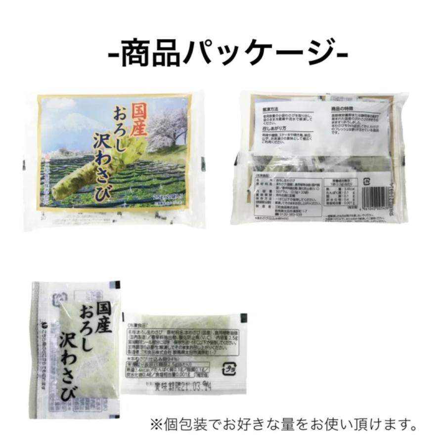 国産おろし沢わさび2.5g (20袋×3)国産わさび芋使用 お取り寄せグルメ 便利な個包装 国産 わさび芋 沢わさび 小袋 ミニパック わさび うどん 蕎麦 山かけ : trend.store ...