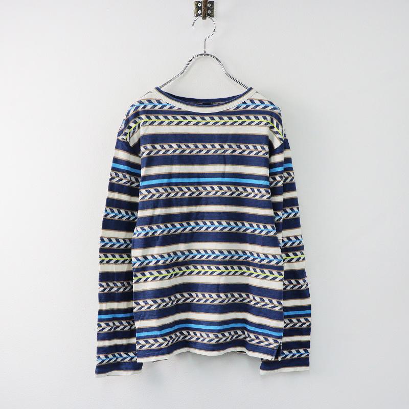 45R 45rpm フォーティファイブアール ナバホボーダーの908Tシャツ 2/ネイビー インディゴ ジャガード 長袖 コットン【2400014104776】 : ブランド古着 買取販売 ...