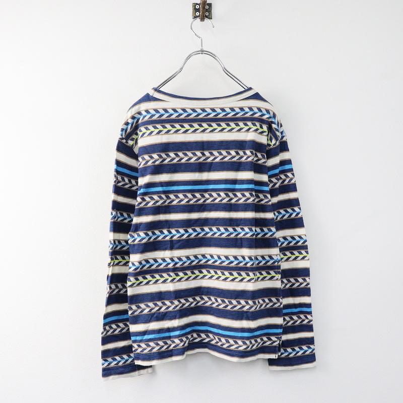 45R 45rpm フォーティファイブアール ナバホボーダーの908Tシャツ 2/ネイビー インディゴ ジャガード 長袖 コットン【2400014104776】 : ブランド古着 買取販売 ...