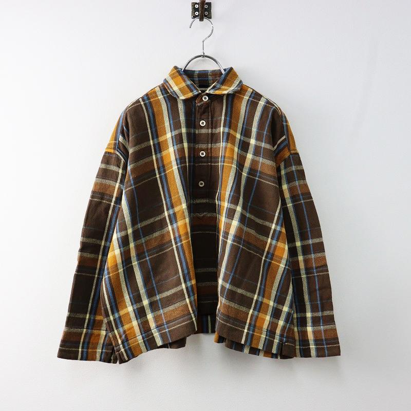 2023AW フォーティファイブアール 45R 45rpm インドざっくりネルのMシャツ /ブラウン トップス 長袖 ブラウス 【2400014204070】 : 2400014204070 ...