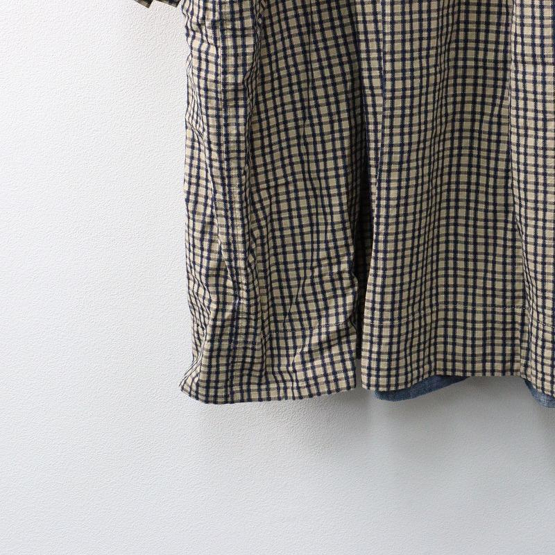 フォーティーファイブアール 45R 45rpm 45’ チェック柄 チュニック プルオーバー 2/ブルー ベージュ ワンピース 【2400014343281】 : ブランド古着 買取販売 ...