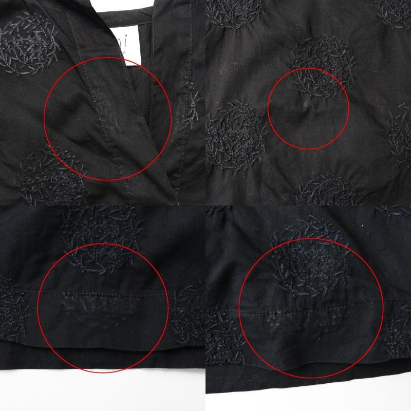 ユニ yuni 刺繍 Vネックプルオーバー F/ブラック トップス ブラウス 長袖 ワイド ゆったり【2400014444582】 : ブランド古着 買取販売 TRESOR - 通販 ...