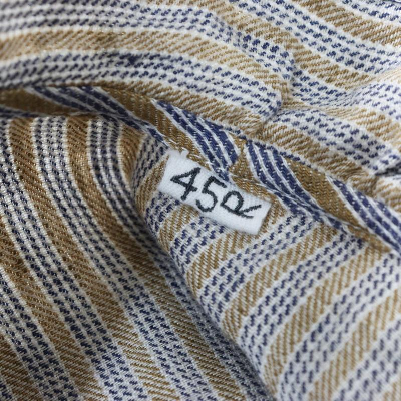 美品 45R 45rpm フォーティファイブアール インド リネンツイルのカシュクール 3/ベージュ系 フリル ストライプ ブラウス【2400014496246】 : ブランド古着 買取販売 ...