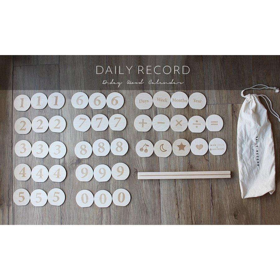 DAILY RECORD WOOD CALENDAR : TRICKHOLIC - 通販 - Yahoo!ショッピング