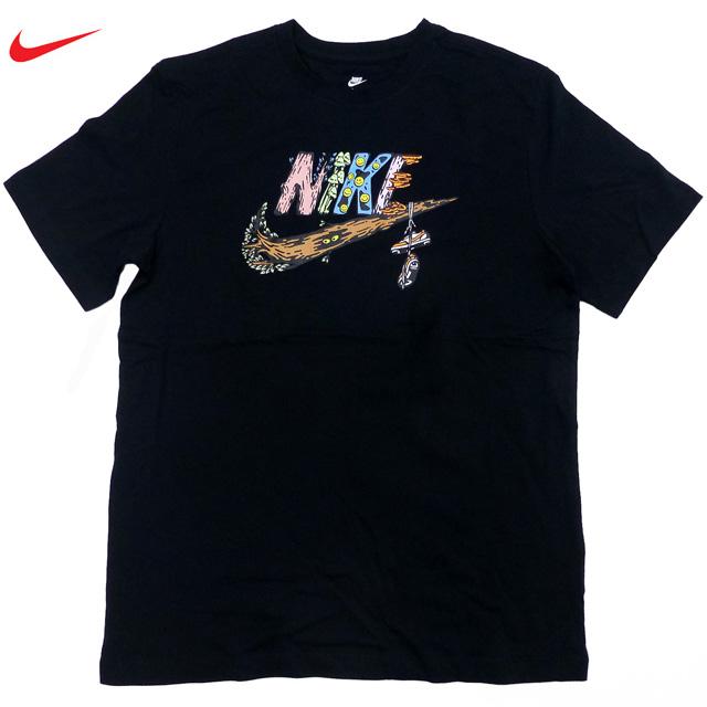 NIKE US限定 Nike Sportswear Men's Fantasy Futura Tee ナイキ スウッシュ 木 年輪 キノコ 半袖 Tシャツ ストリート Black 黒【ゆう ...