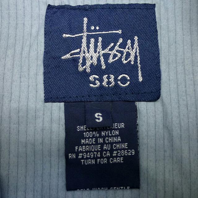 STUSSY Used 90's Old Stussy Coach Jacket ステューシー コーチジャケット 黒 アウター 古着 90年代 S ブラック リップストップナイロン ...