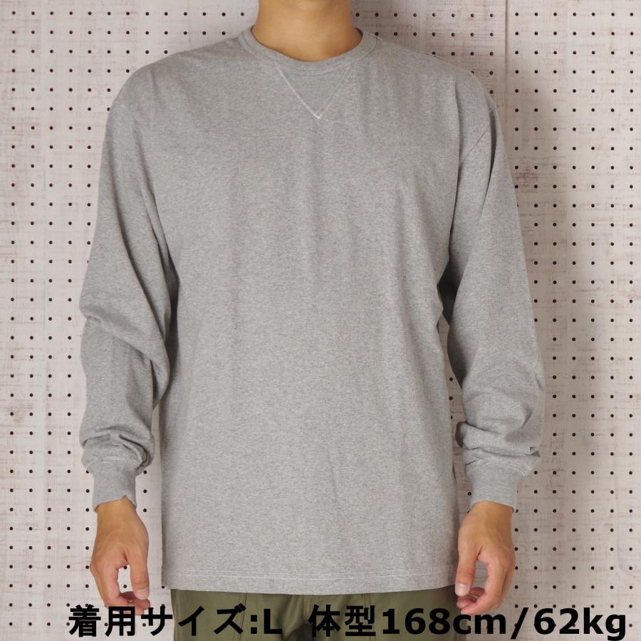 Ahe'hee L/S V Gusset Tee アへへ ロングスリーブ Vガゼット Tシャツ Gray グレー 日本製 長袖Tシャツ ロンティー : ahehee-l-s-v-gusset ...