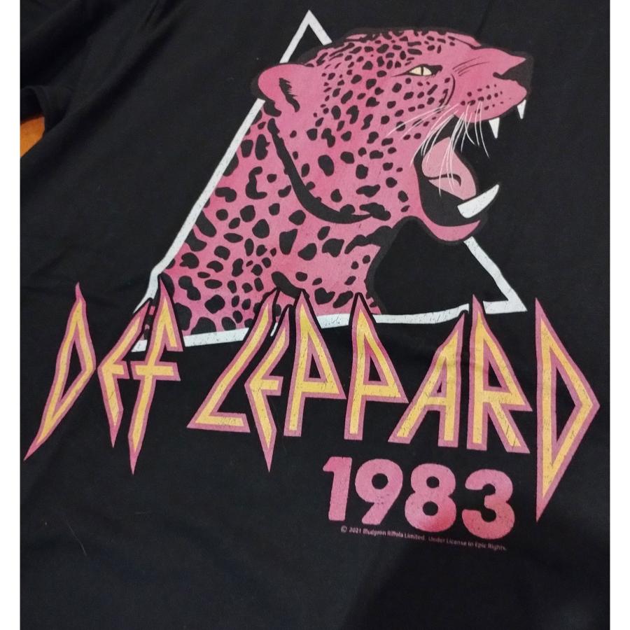 DEF LEPPARD PINK LEOPARD デフレパード バンドTシャツ ブラック : TRICOLOR WORKS - 通販 ...