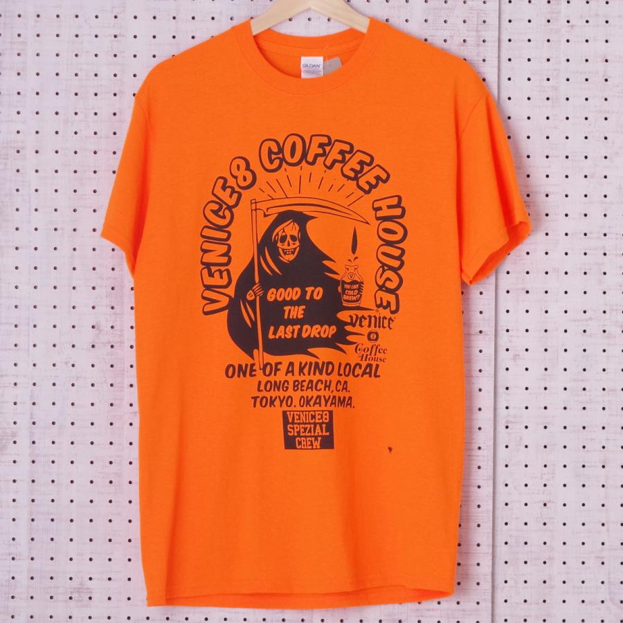 VENICE8 COFFEE Good Last Drop Tee ベニス8 コーヒー グッドラストドロップ Tシャツ Orange オレンジ ...