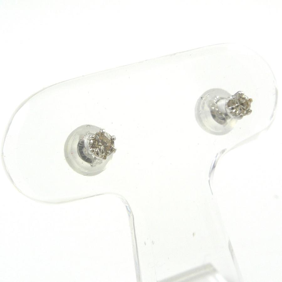 TRIDEA JEWELRY 天然ダイヤモンド ピアス ラウンドブリリアントカット 0.1ct K14 ホワイトゴールド 両耳 ペア メンズ レディース プレゼント ギフト : トライディア ...