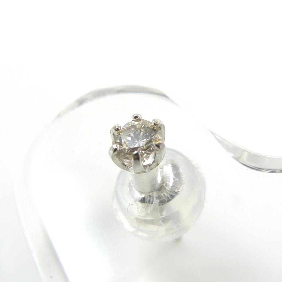 TRIDEA JEWELRY 天然ダイヤモンド ピアス ラウンドブリリアントカット 0.1ct K14 ホワイトゴールド 両耳 ペア メンズ レディース プレゼント ギフト : トライディア ...