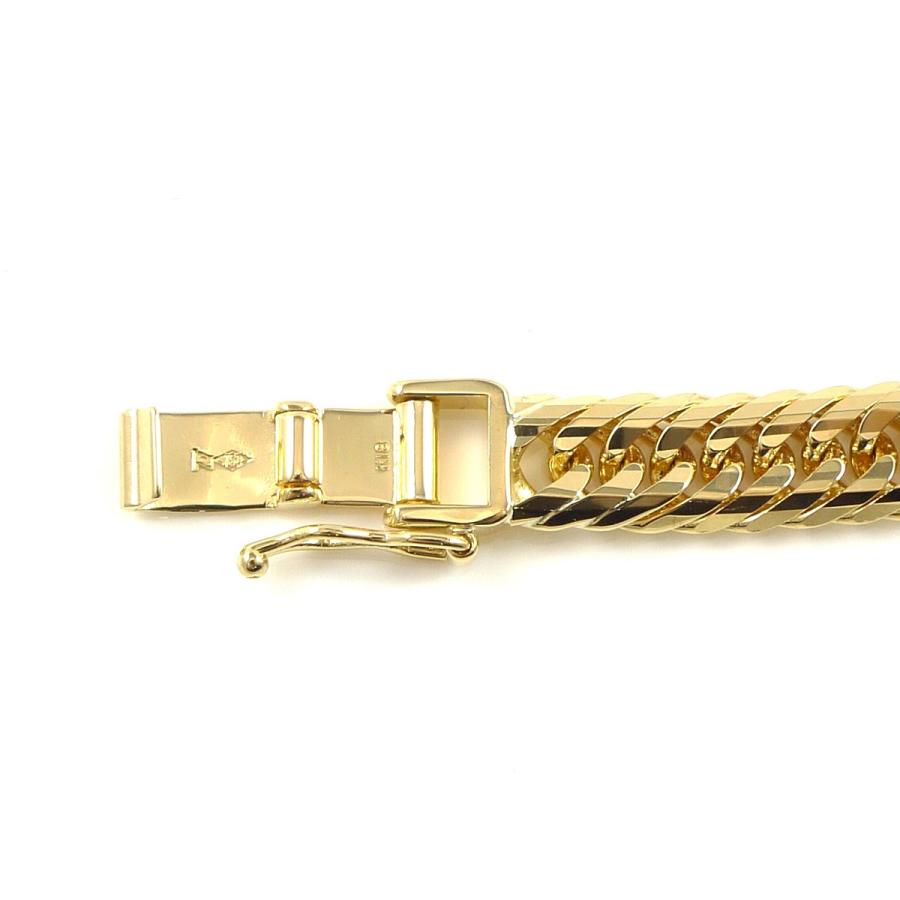 TRIDEA JEWELRY 18金 喜平 ブレスレット 20g 20cm 20面 トリプル 造幣局検定付 幅6.2mm K18 アンクレット ゴールド メンズ レディース 中折 金 誕生日 ...