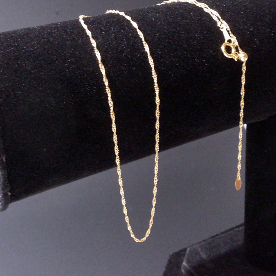TRIDEA JEWELRY 18金 スクリュー ネックレス チェーン 幅0.9mm 45cm 0.9g スライド レディース プレゼント ギフト : トライディア ヤフー店 - 通販 ...