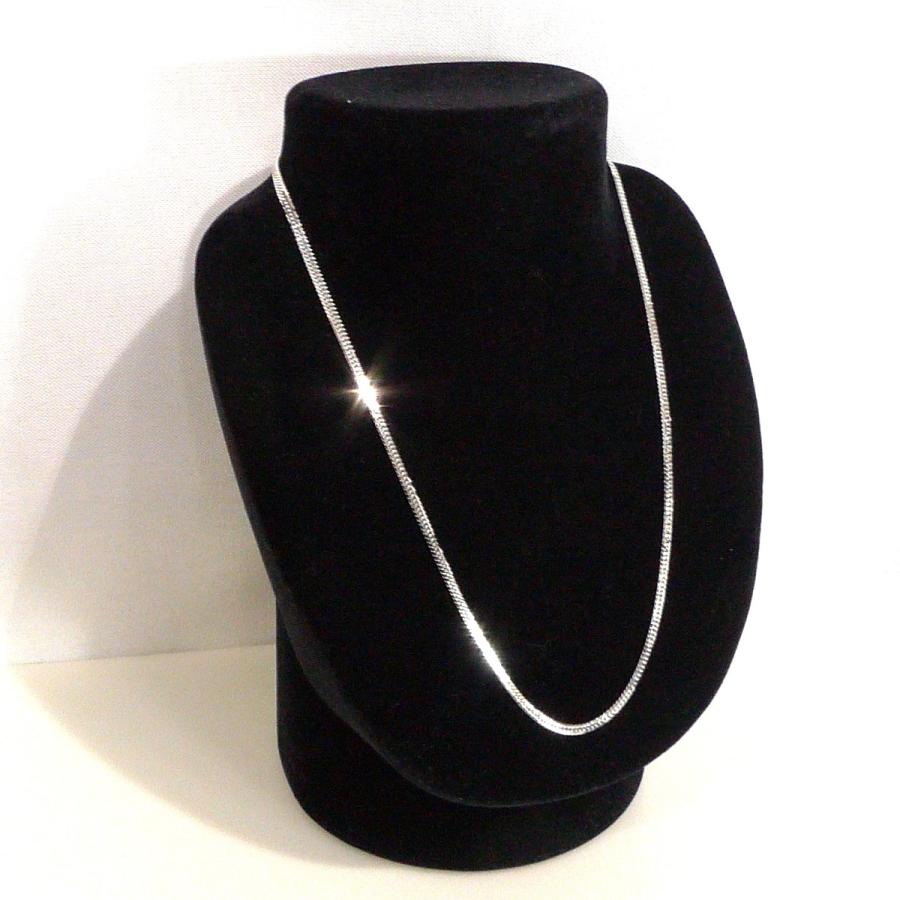 TRIDEA JEWELRY 18金 ホワイトゴールド 喜平 ネックレス 9g 45cm 6面 ダブル 造幣局検定付 幅2.5mm K18WG メンズ レディース 中折 金 ゴールド 誕生日 ...