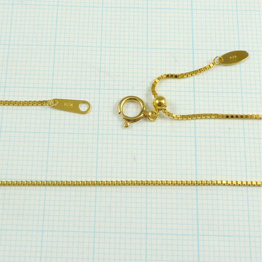 TRIDEA JEWELRY 純金 ベネチアンネックレス 24金 幅0.8mm 45cm 3.6g スライド プレゼント レディース K24 : トライディア ヤフー店 - 通販 ...