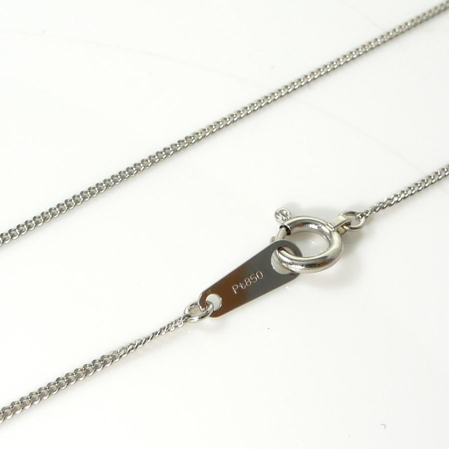 TRIDEA JEWELRY プラチナ 喜平 ネックレス 1.8g 50cm 2面 幅0.8mm Pt850 喜平ネックレス 日本製 造幣局検定 チェーン メンズ レディース 引輪 白金 pt ...