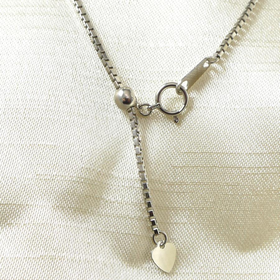TRIDEA JEWELRY ベネチアン ネックレス 18金 ホワイトゴールド チェーンのみ k18 メンズ レディース 幅1.4mm 45cm 6.8g スライド プレゼント ギフト ...