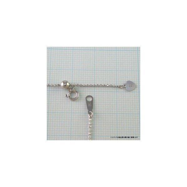 TRIDEA JEWELRY カットボール ネックレス 18金 ホワイトゴールド WG チェーンのみ k18 メンズ レディース プレゼント 幅1.2mm 45cm 2.8g スライド ギフト ...