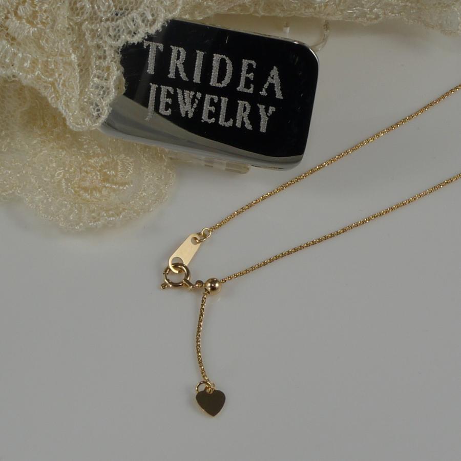 TRIDEA JEWELRY スリーファイブ ネックレス 18金 ピンクゴールド PG チェーンのみ k18 メンズ レディース プレゼント 幅0.8mm 45cm 2g スライド ギフト ...