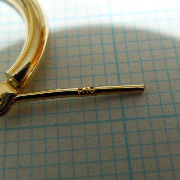 TRIDEA JEWELRY 18金 フープ ピアス 幅2mm 外径15mm イエロー TRIDEA JEWELRY 18金 フープ ピアス 幅2mm 外径15mm イエロー