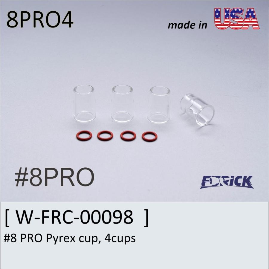 Tig溶接トーチ ノズル 軽量パイレックスカップ FURICK CUP #8 PRO Pyrex cup, 4cups (8PRO4 ...