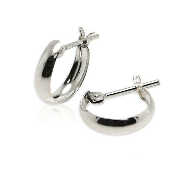 （pm301000）フープピアス Pt900 3mm×10mm 月型 月形輪っかピアス月甲 甲丸 地金ピアス 両耳 1ペア レディース メンズ 小さめ プレゼント 三日月型 : トリニティー ...
