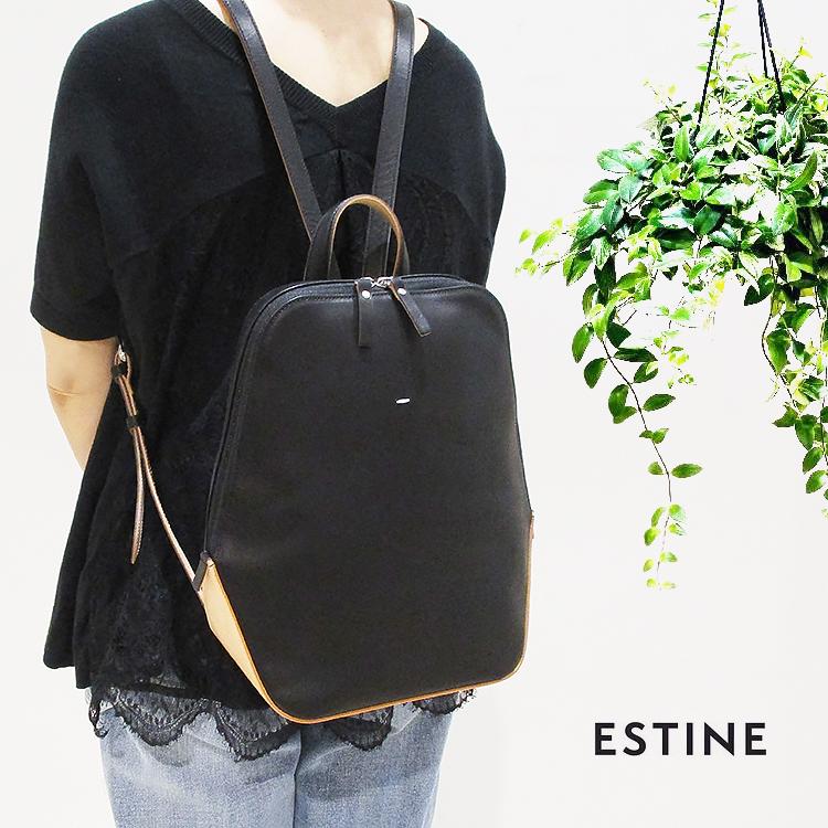 ESTINE エスティーヌ ロジカル 本革 牛革 レザー ミニ リュックサック 1076864 : 半田カバン店 - 通販 - Yahoo ...