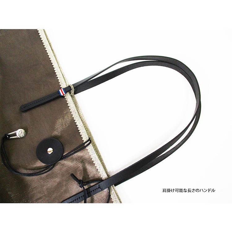 ジャックゴム jack gomme LIGHT PREMIUM PREMIUM BAHIA リネン 麻 ポリウレタンコーティング 横型 トート ...