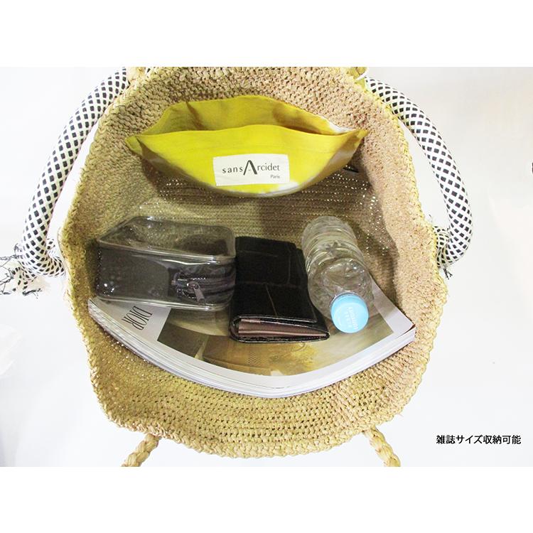 Sans Arcidet サンアルシデ ATACAMA BAG S 本革 牛革 メタリック レザー ラフィア 2WAY カゴバッグ トート ...