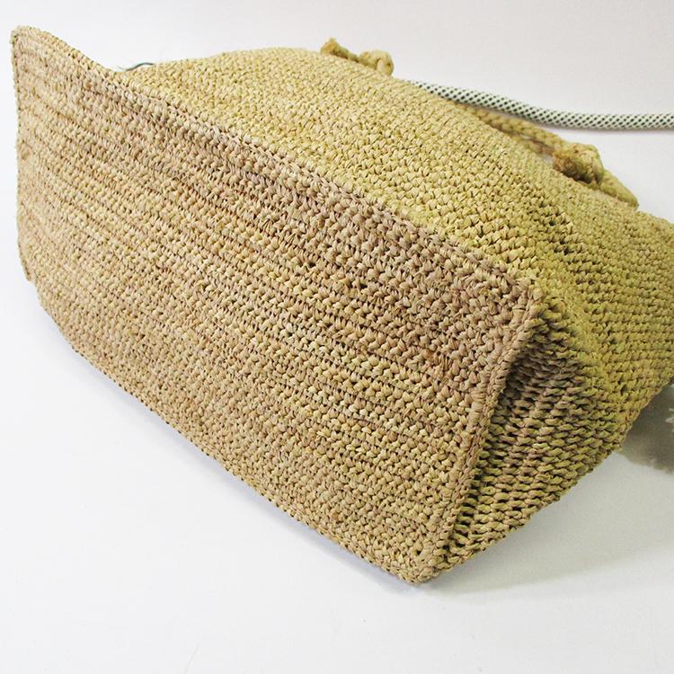 Sans Arcidet サンアルシデ ATACAMA BAG S 本革 牛革 メタリック レザー ラフィア 2WAY カゴバッグ トート ...