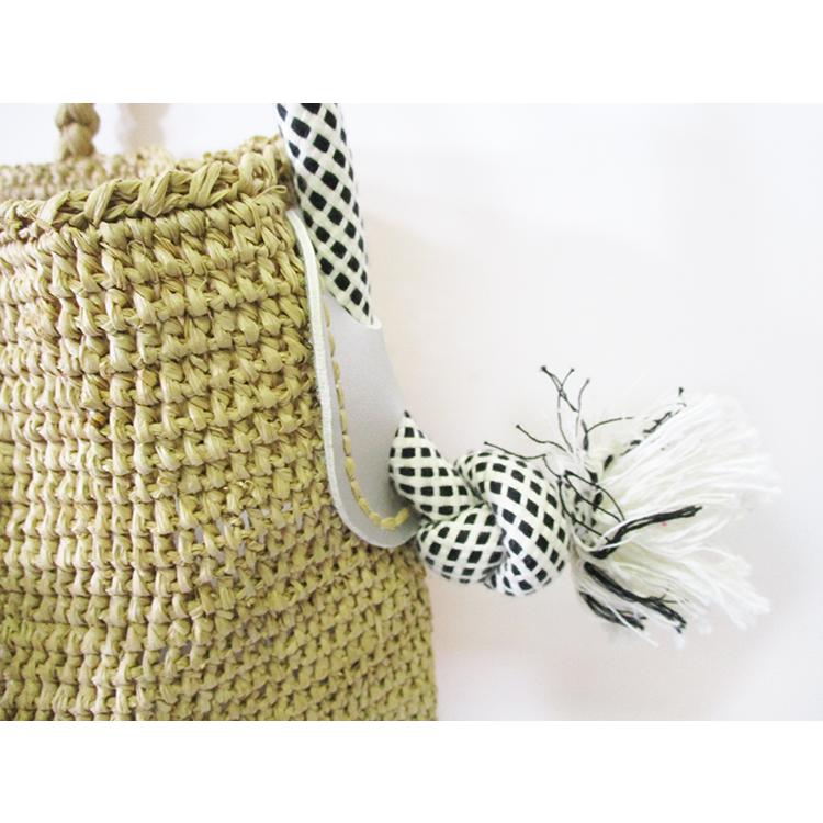 Sans Arcidet サンアルシデ ATACAMA BAG S 本革 牛革 メタリック レザー ラフィア 2WAY カゴバッグ トート ...