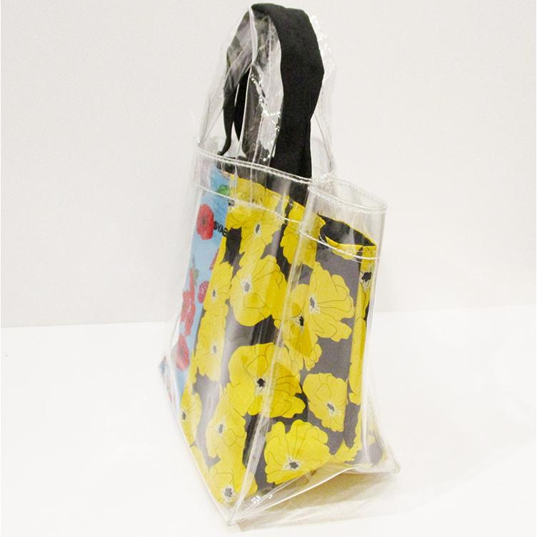 SYABON シャボン 春夏 丸洗い可能 レディース ナイロン プリント クリアバッグ付き ミニ トートバッグ B-7198 : 半田カバン店 - 通販 - Yahoo!ショッピング