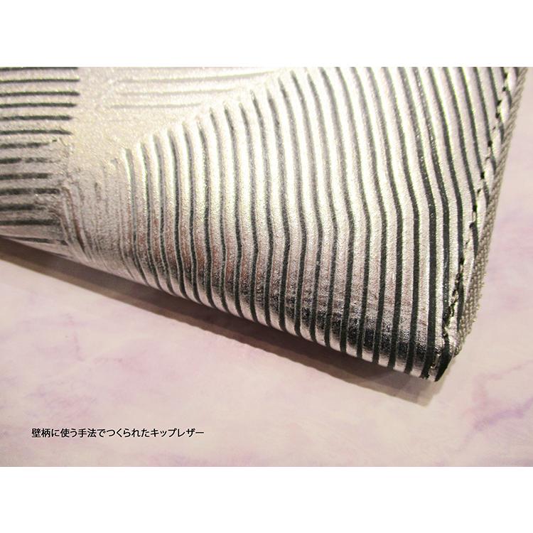 VIADOAN VIA DOAN ヴィア ドアン メタリック キップレザー 牛革 本革 コレット Collet 型押し L字型 ファスナー 長財布 スリム ロング ウォレット 651 : 半田 ...