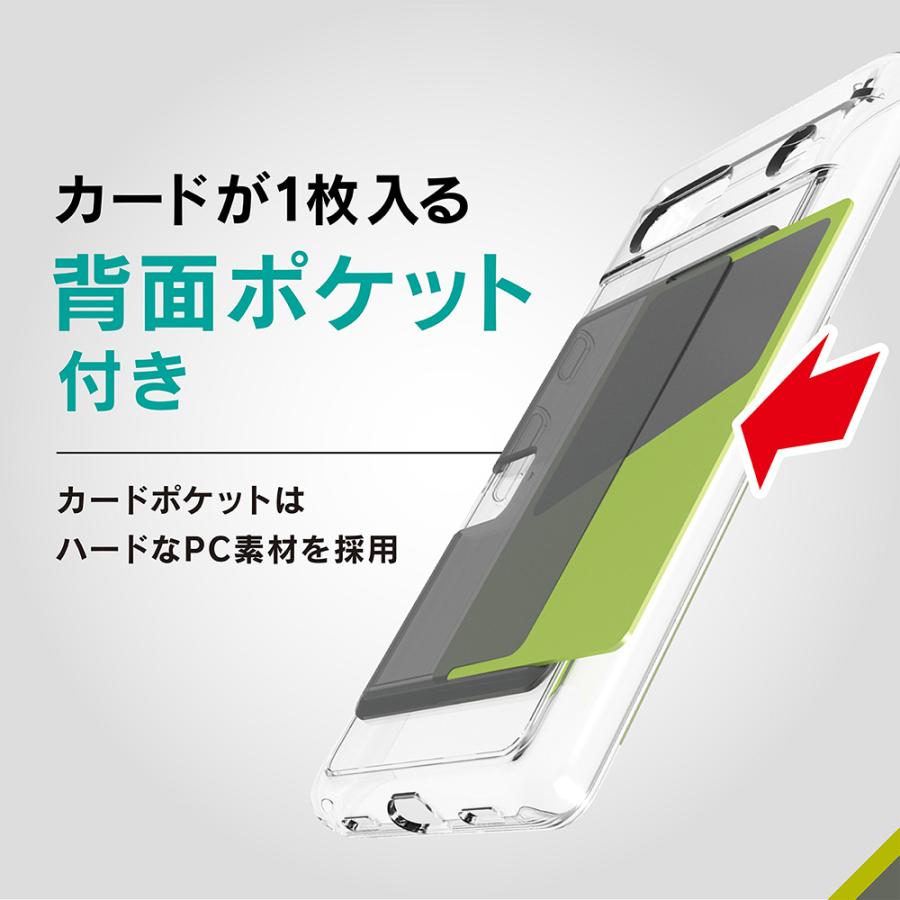 simplism（スマホ） simplism シンプリズム Google Pixel 7a Turtle Pocket 超精密設計 背面カードポケット付きハイブリッドケース ブラック ...