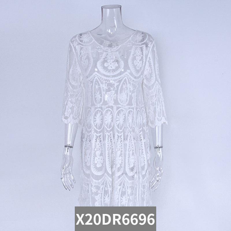 水着 ビーチドレス 白 ホワイト レース レディース : 14000148 : trip6six - 通販 - Yahoo!ショッピング