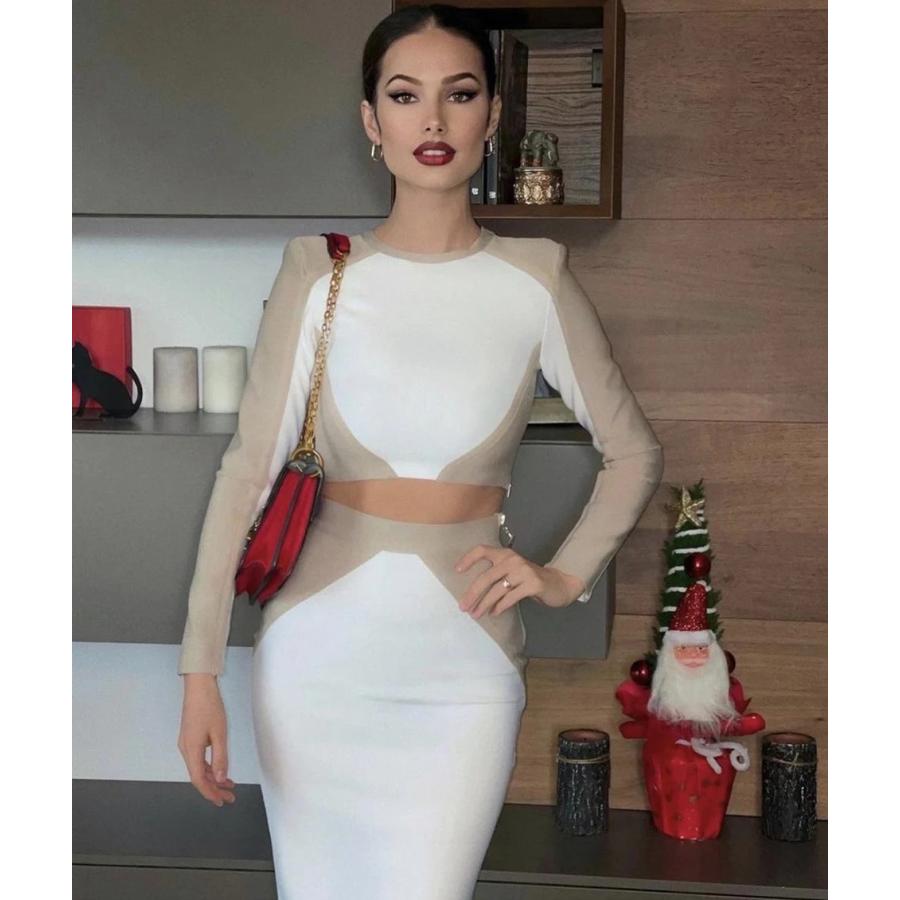 バンテージ スーツ ボディコン ジッパー セクシー 長袖 レディース : 22000298 : trip6six - 通販 - Yahoo!ショッピング