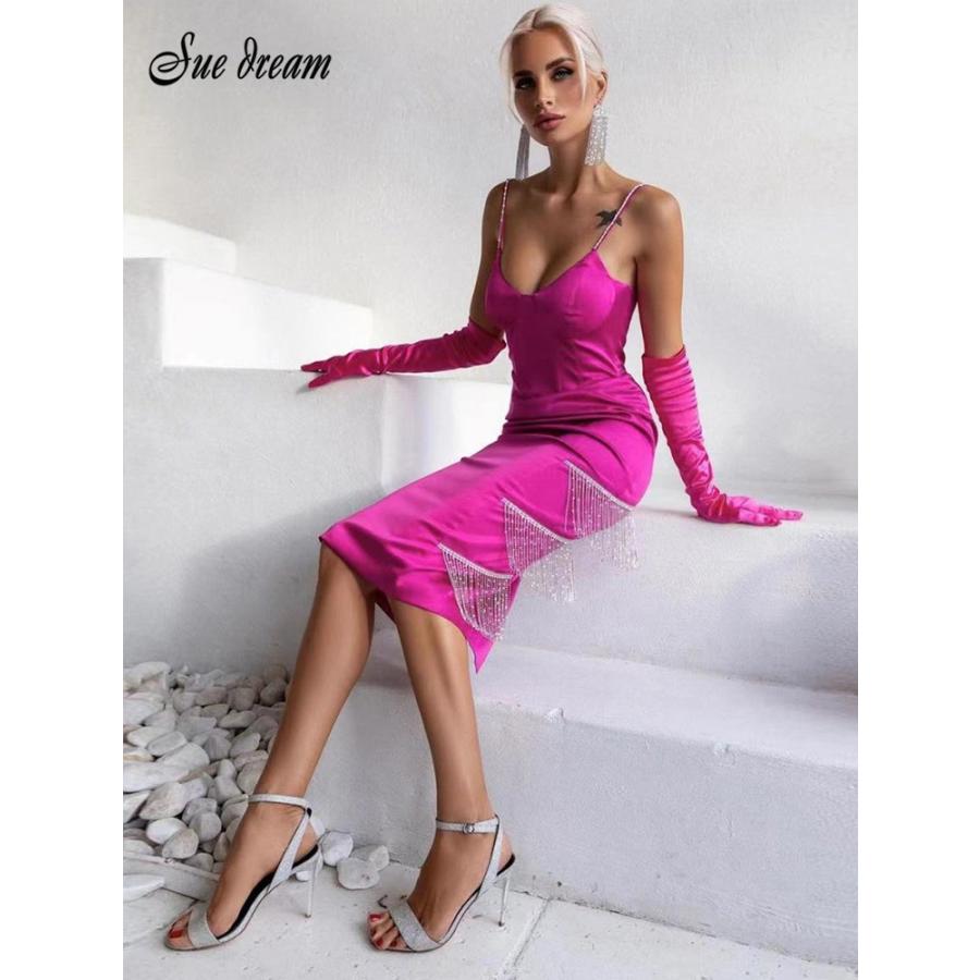 バンテージ ボディコン ドレス 赤 レッド セクシー レディース : trip6six - 通販 - Yahoo!ショッピング