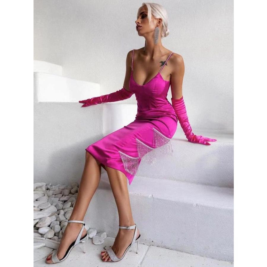 バンテージ ボディコン ドレス 赤 レッド セクシー レディース : trip6six - 通販 - Yahoo!ショッピング