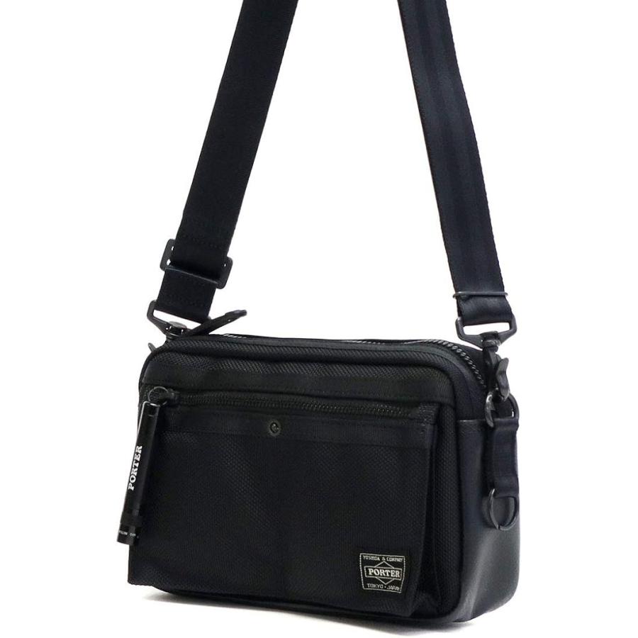 PORTER 吉田カバン ポーター ショルダーバッグ ヒート 703-06975 メンズ レディース 横型 Sサイズ ブラック HEAT ナイロン ギフト 日本製 : Triple good ...
