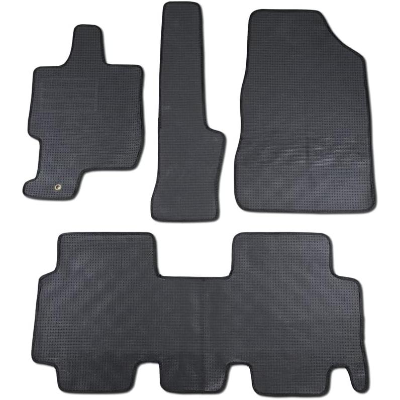N-BOX ライフ フロアマット JB5 JB6 JB7 JB8 ホンダ フロント セカンド 黒/灰 内装 BL-42 : トライスターズ 1 ...