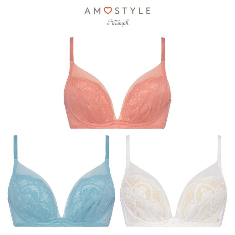 AMOSTYLE まとめ買い対象 セール20％OFF (アモスタイル)AMOSTYLE DeepV ブラ＆ショーツセット2 クラシカルレース(E,Fカップ)AMST1340 WHP ...
