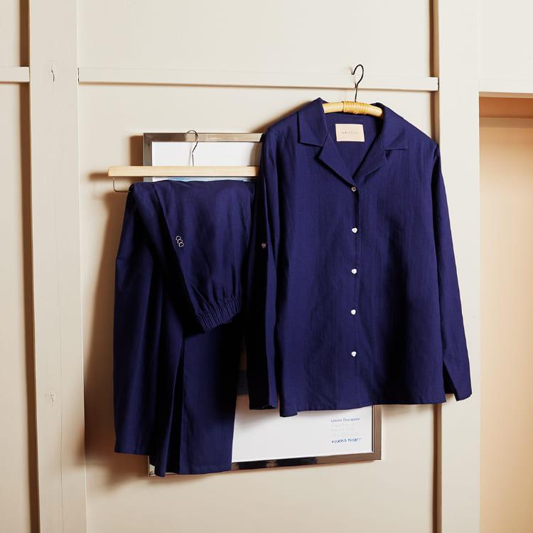 セール再値下げ70％OFF (アモスタイル)AMOSTYLE コットンフランネルシャツパジャマ AMSTNW05 Top + BTM60-X ...