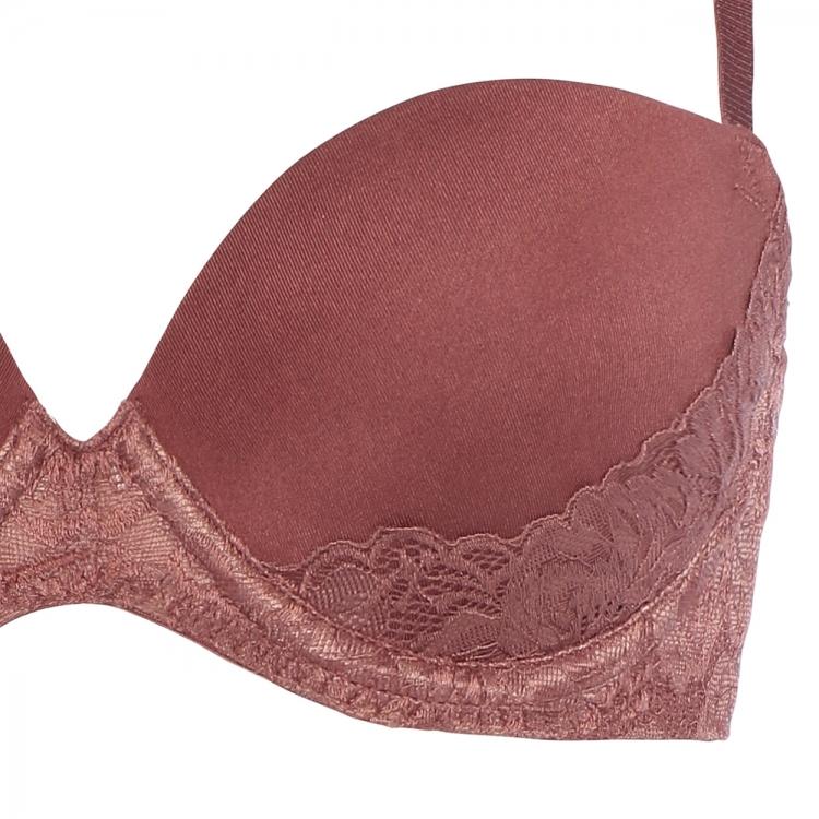 AMOSTYLE 期間限定セール (アモスタイル)AMOSTYLE Daily スムースブラ ブラ＆ショーツセット (コンフィーレース)(Eカップ) AMST518 WHU + Mini JX ...