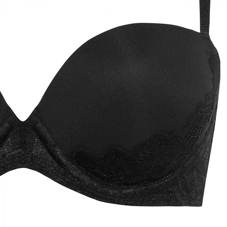 AMOSTYLE 期間限定セール (アモスタイル)AMOSTYLE Daily スムースブラ ブラ＆ショーツセット (コンフィーレース)(Eカップ) AMST518 WHU + Mini JX ...