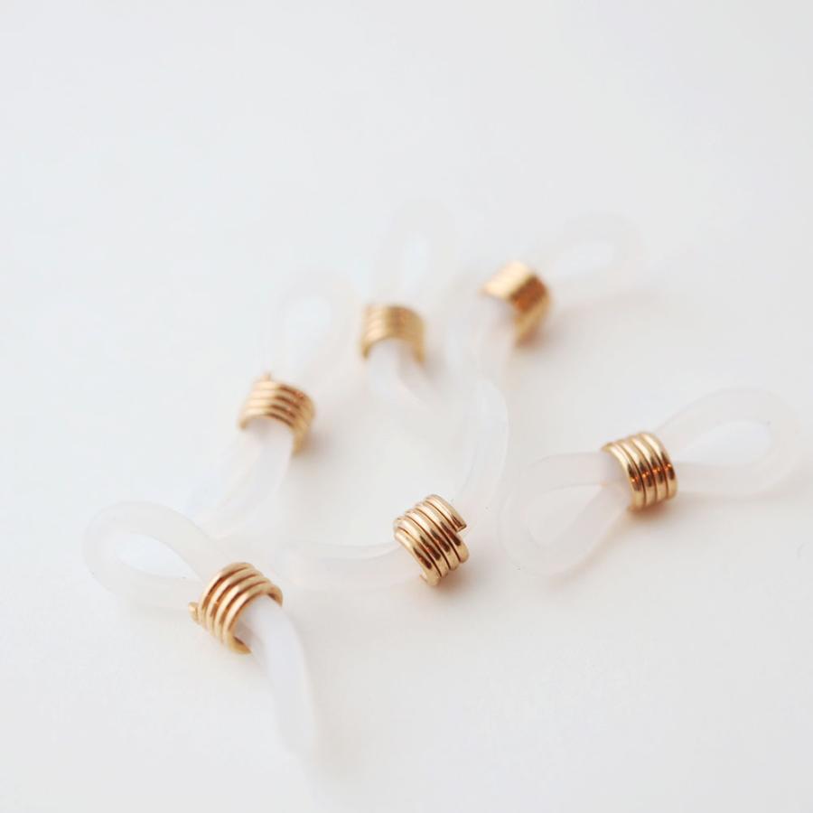 金アレ対応 18KGP シリコン メガネ留め メガネホルダー 12個 : Trois anges - 通販 - Yahoo!ショッピング