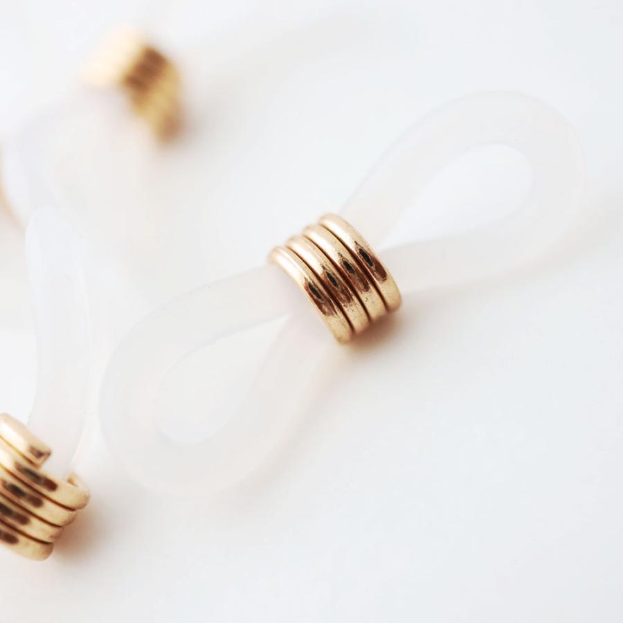 金アレ対応 18KGP シリコン メガネ留め メガネホルダー 12個 : Trois anges - 通販 - Yahoo!ショッピング