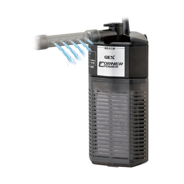 GEX GEX コーナーパワーフィルター1 ブラック 25L以下水槽用・水中フィルター : トロピカルワールド ヤフー店 - 通販 - Yahoo!ショッピング