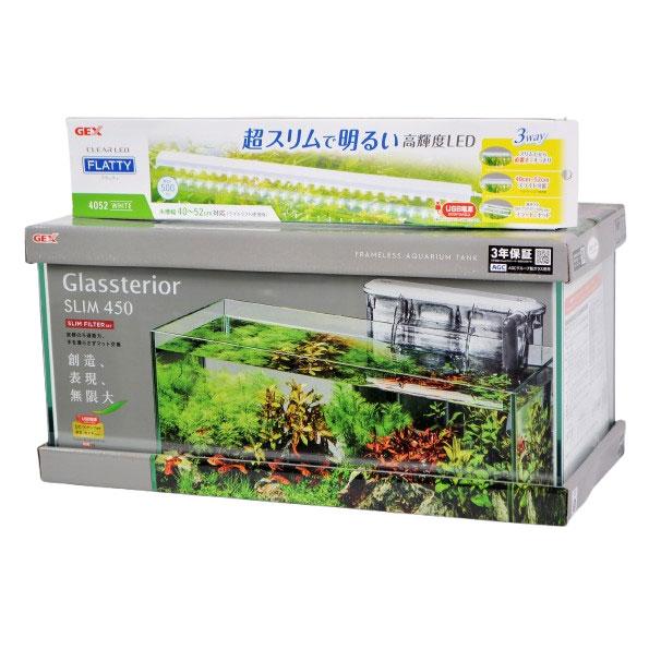 GEX（ジェックス） グラステリア スリム450 LEDライトセット : トロピカルワールド ヤフー店 - 通販 - Yahoo!ショッピング